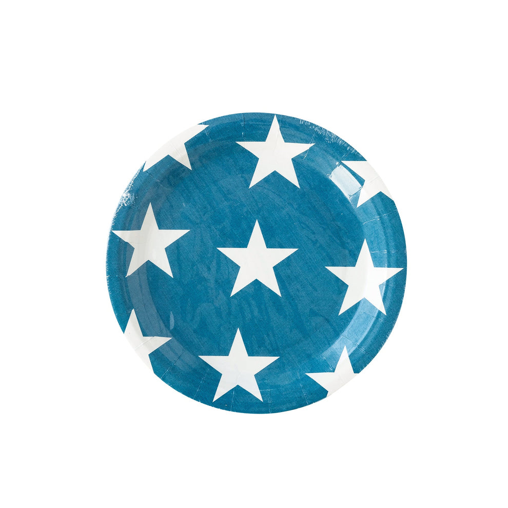 Hamptons Navy Star Paper Plate – The Permanent Garden