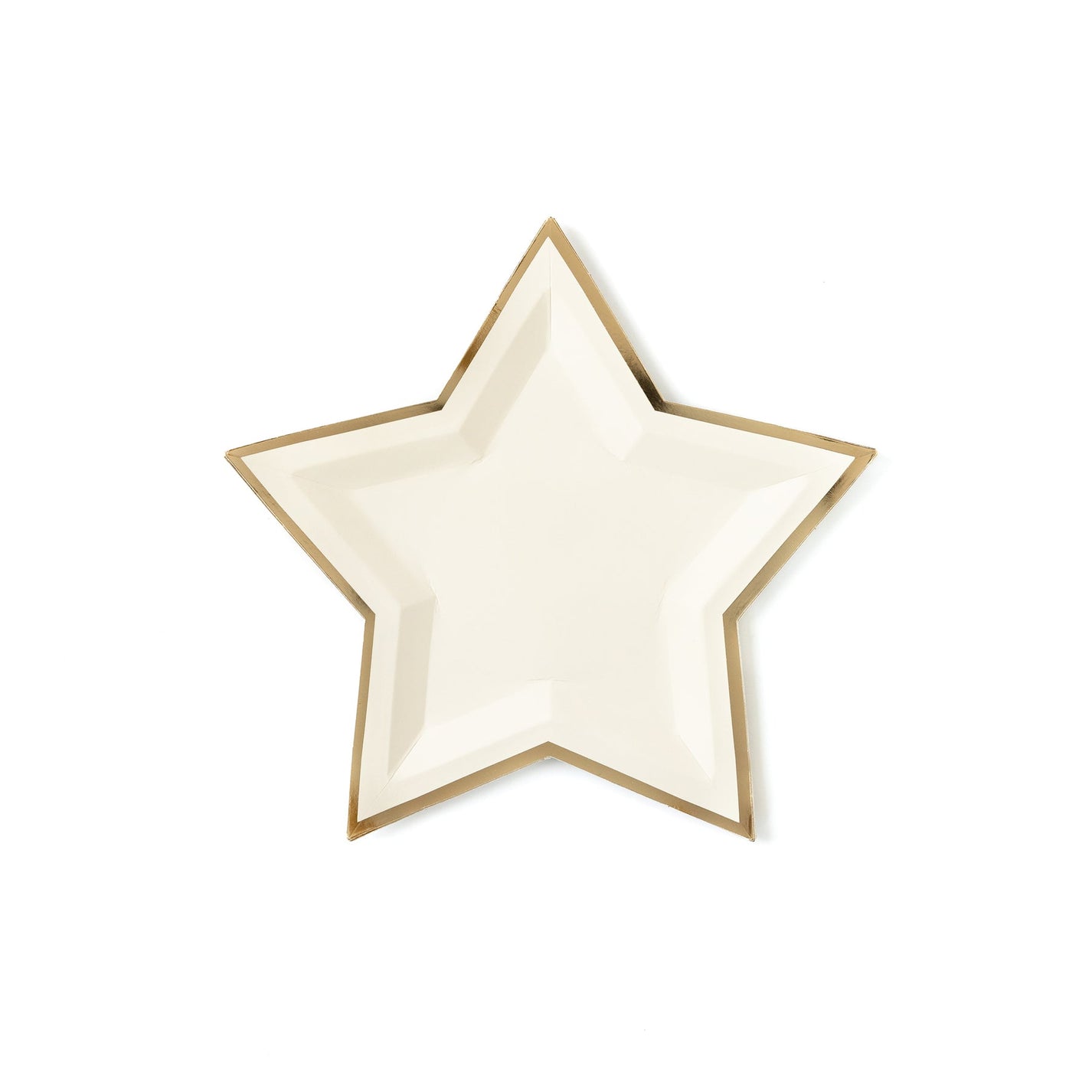 Cream Star Shaped Paper Plate – The Permanent Garden