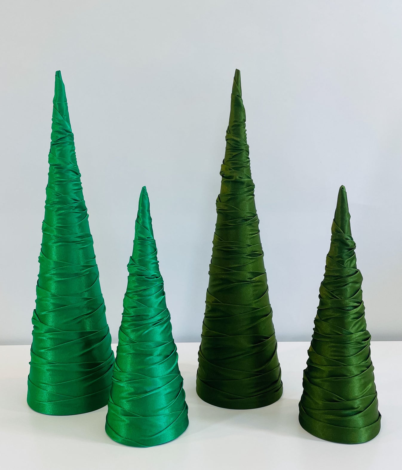 Green Fabric Trees - Handmade Cone Trees in 3 Styles | The Permanent Garden