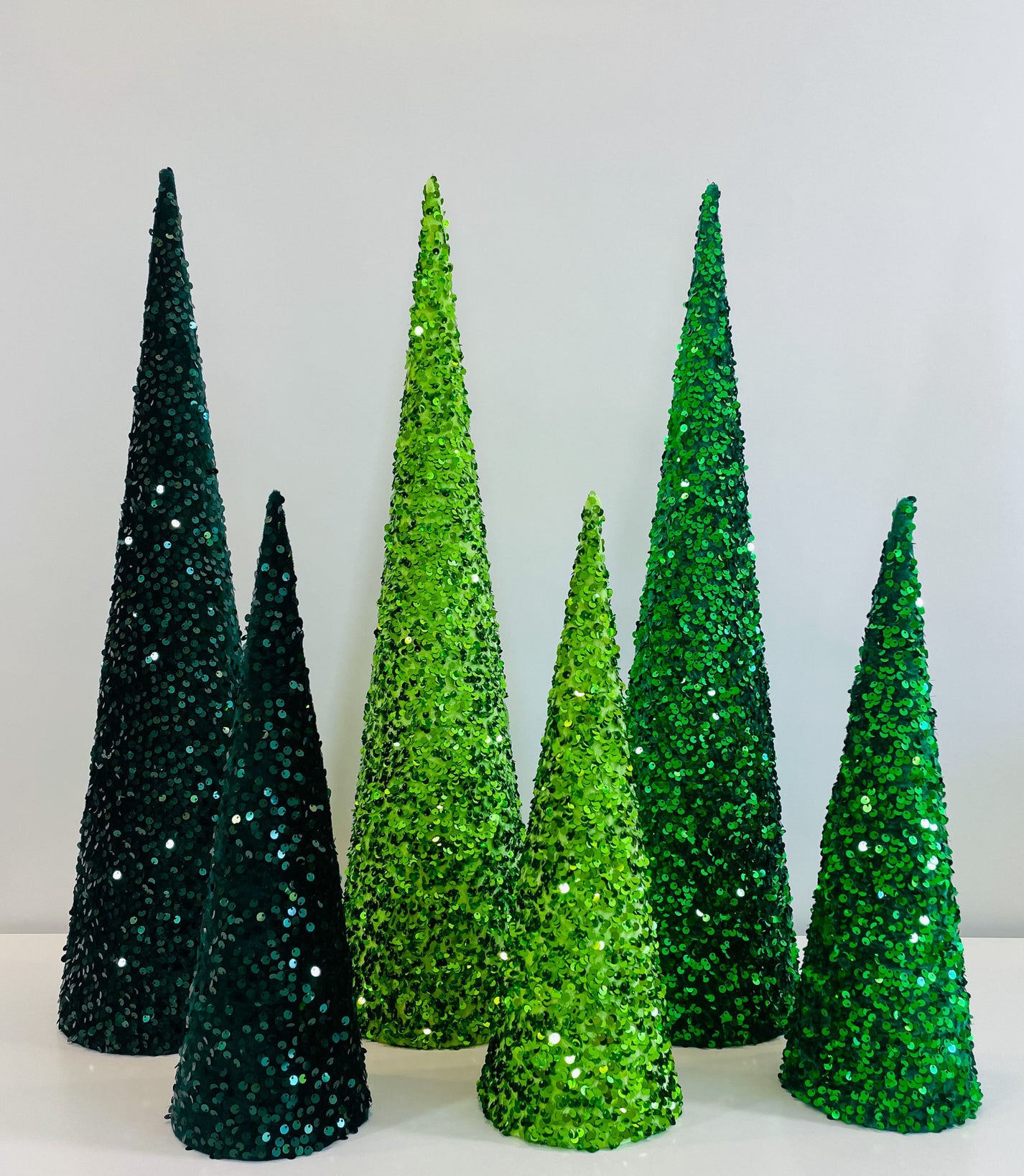 Green Fabric Trees - Handmade Cone Trees in 3 Styles | The Permanent Garden