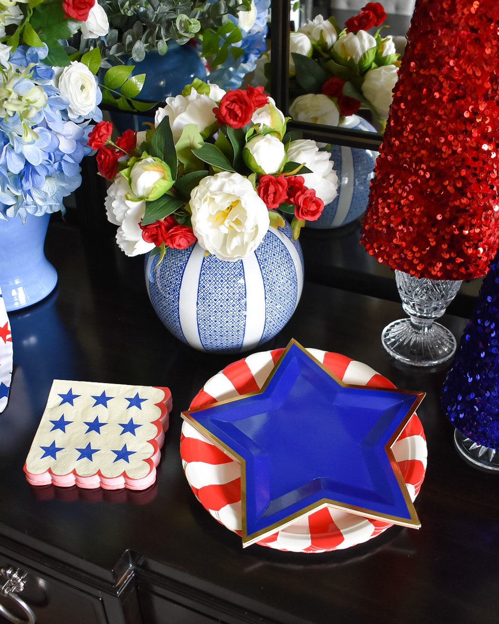 Blue Star Shaped Paper Plate – The Permanent Garden