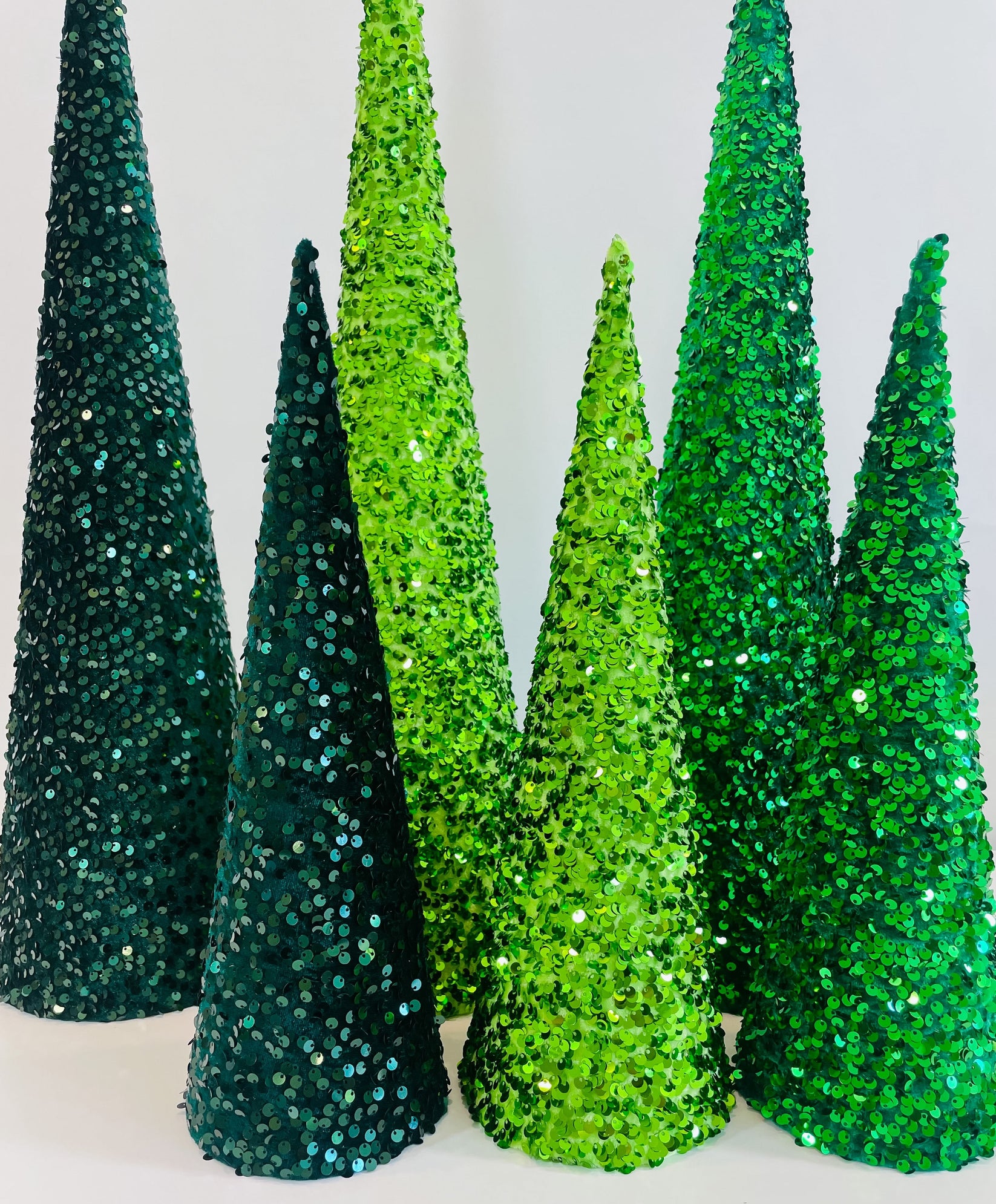 Green Fabric Trees - Handmade Cone Trees in 3 Styles | The Permanent Garden